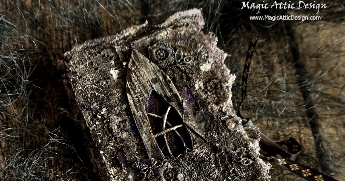 Gothic spellbook / Mixed media märkmik GOOTIKA | Magic Attic Design