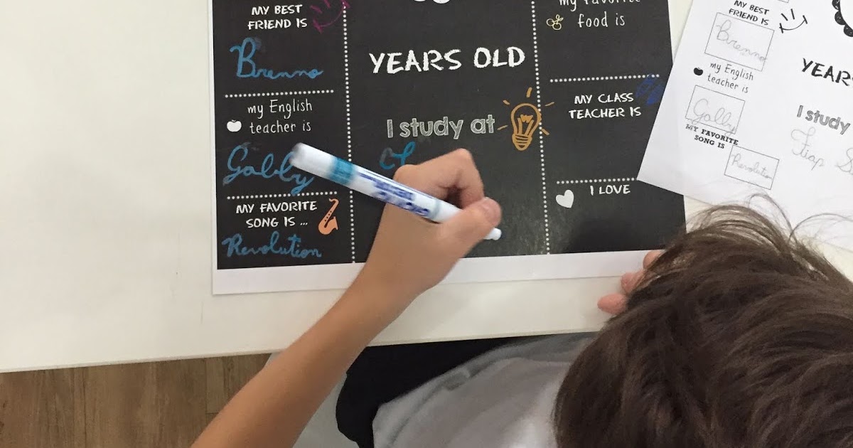 English 4 Fun !!!: Chalkboard - Grade 2 ESL Project