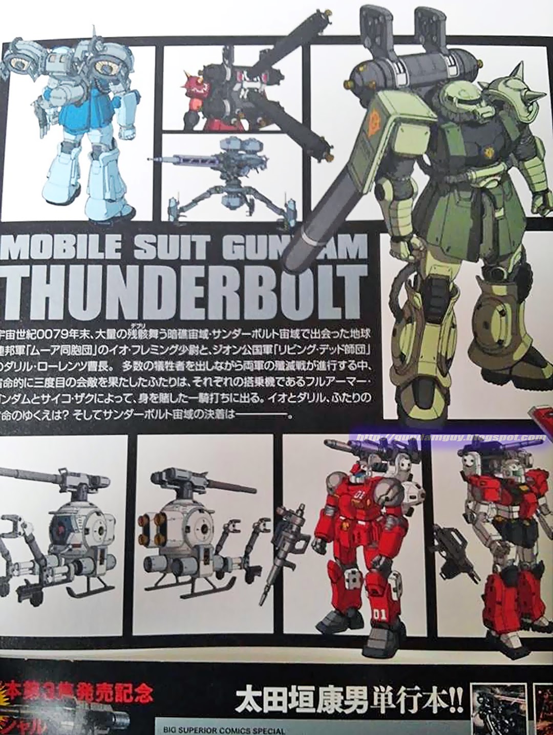 GUNDAM GUY: Mobile Suit Gundam Thunderbolt: Mobile Suits Mechanics - RX ...