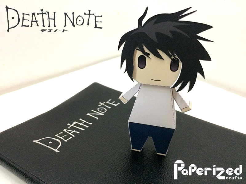 Death Note: L Lawliet Papercraft | Paperized Crafts
