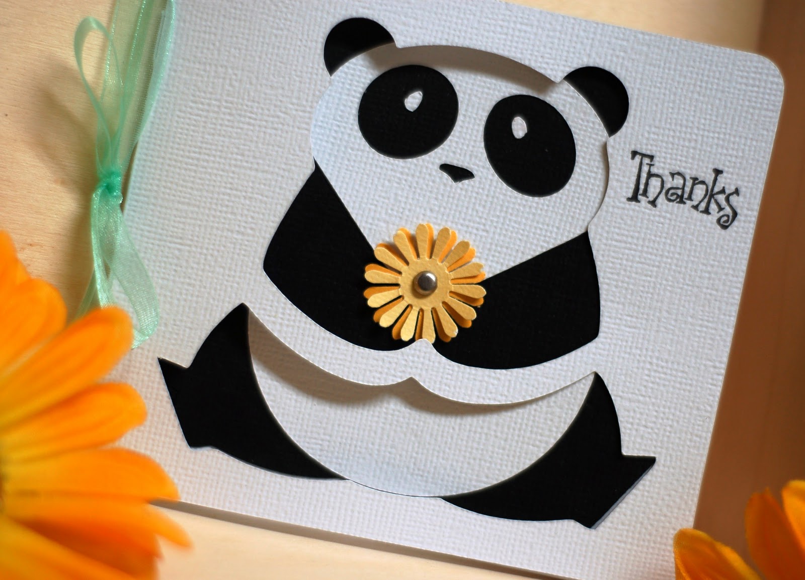 Paper Creations by Kristin: Panda Bear Card
