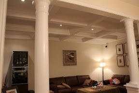 Toronto Crown Moulding Potlights: Coffered ceiling installtion and ...