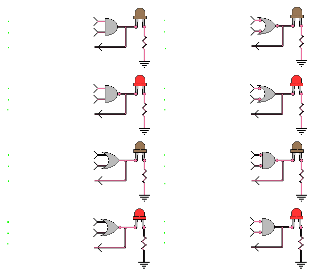 ELECTRONICS GURUKULAM: Positive and Negative logic gates-Animation