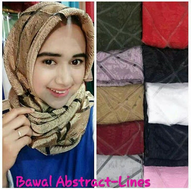Kerudung Bawal Segi Empat Bahan Linen All Design All Color