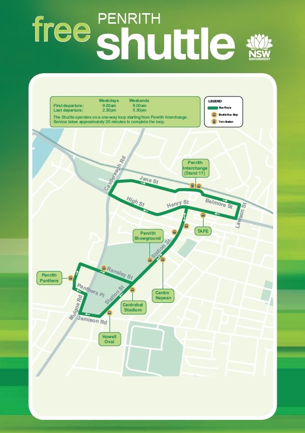 Sustainable Penrith: Penrith free shuttle bus service