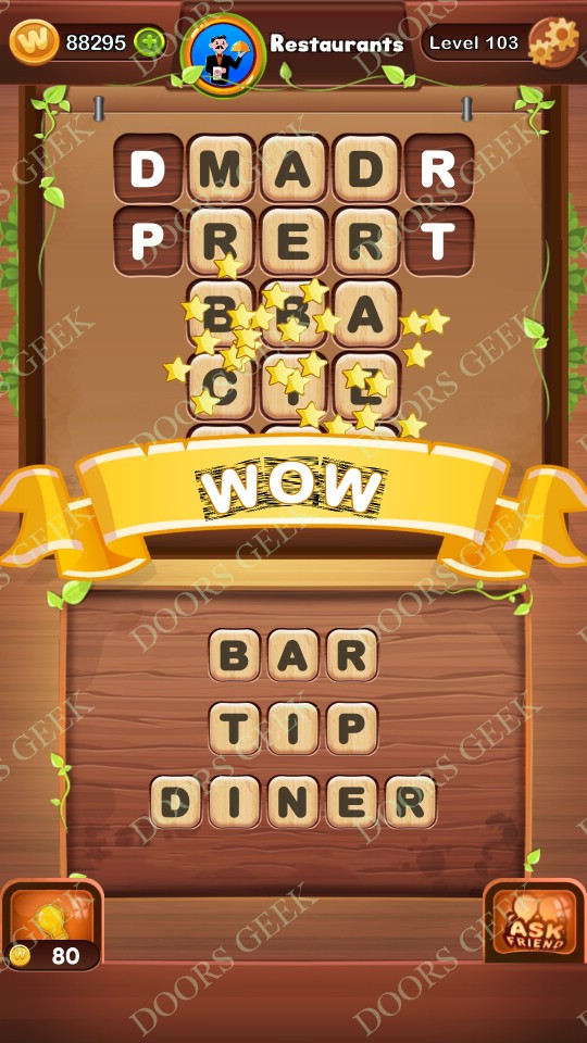 Word Bright Level 103 Answers ~ Doors Geek