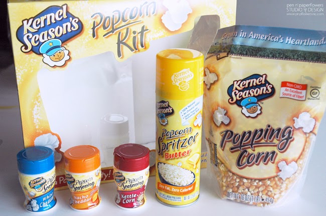 Pen + Paper Flowers: POPCORN | Popcorn Cupcake Recipe, Kernel Season's ...