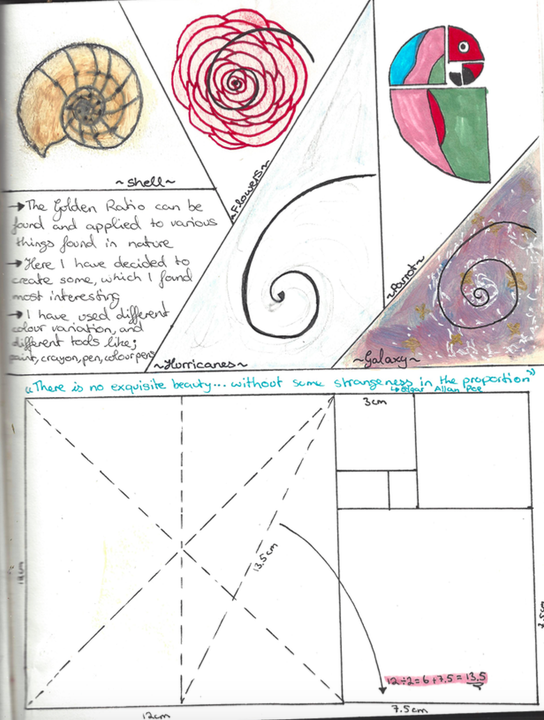 Marie-Sophie Schramm IB Visual Art: Project 4: The Golden Ratio & Portraits