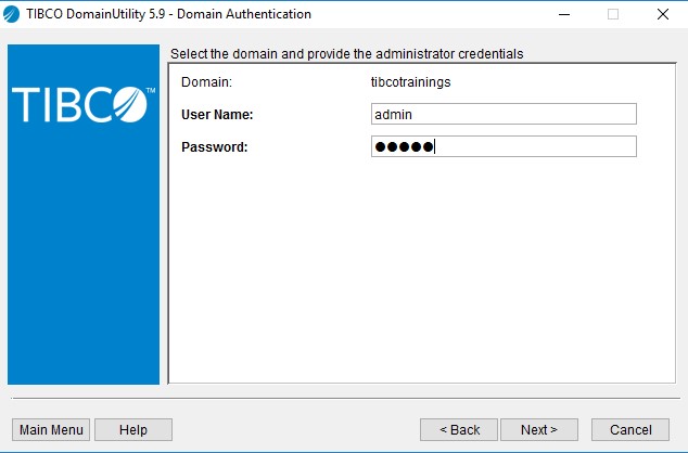 TibcoTrainingBus: Add EMS server to TIBCO Admin Domain