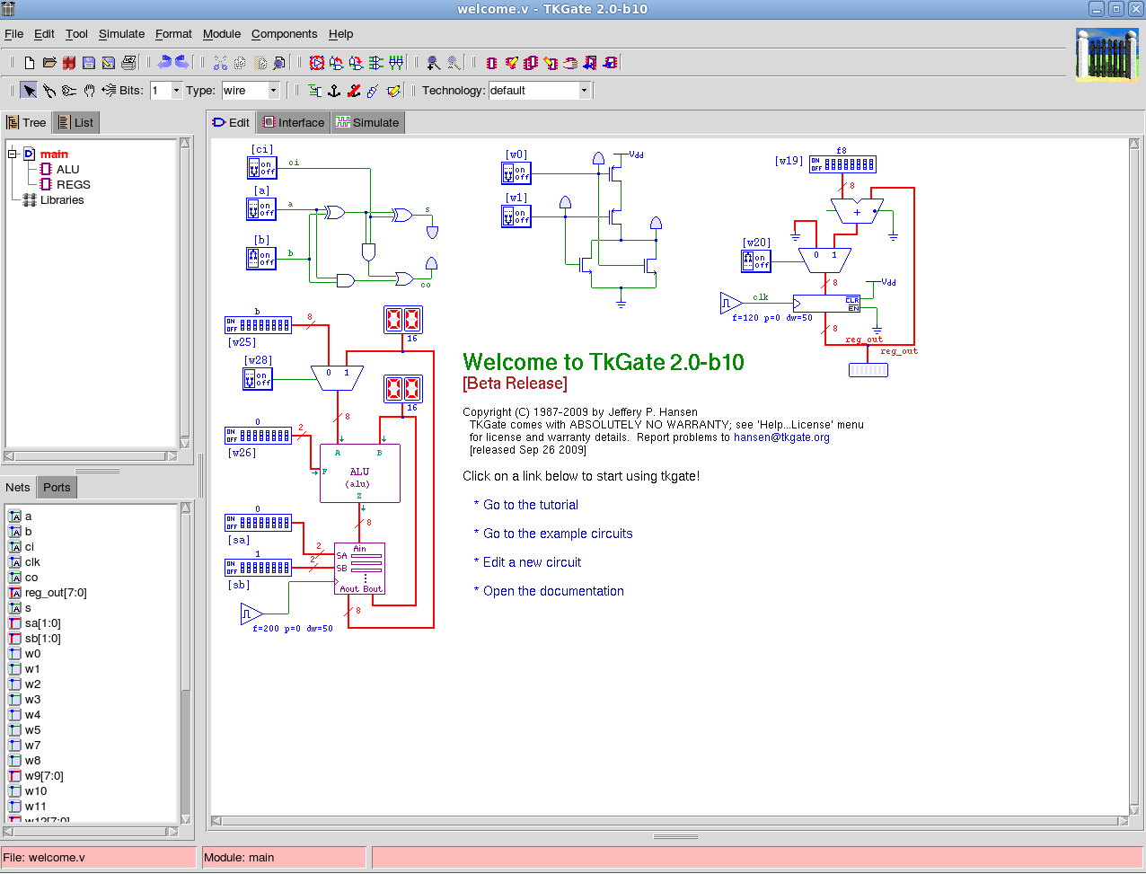 OpenSource Science & Engineering Tools: Digital Circuit Simulator (Linux)