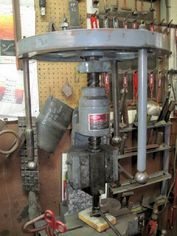 Persimmon Forge: Professional Blacksmithing: Fly Press Handles