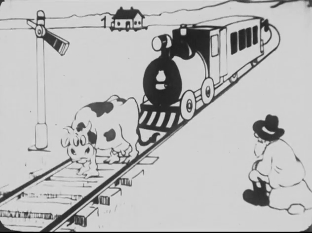 Tralfaz: Cow vs Train Silently