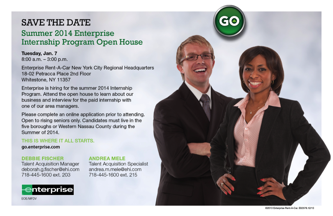 Fordham Career Services Blog: Enterprise: Internship Open House