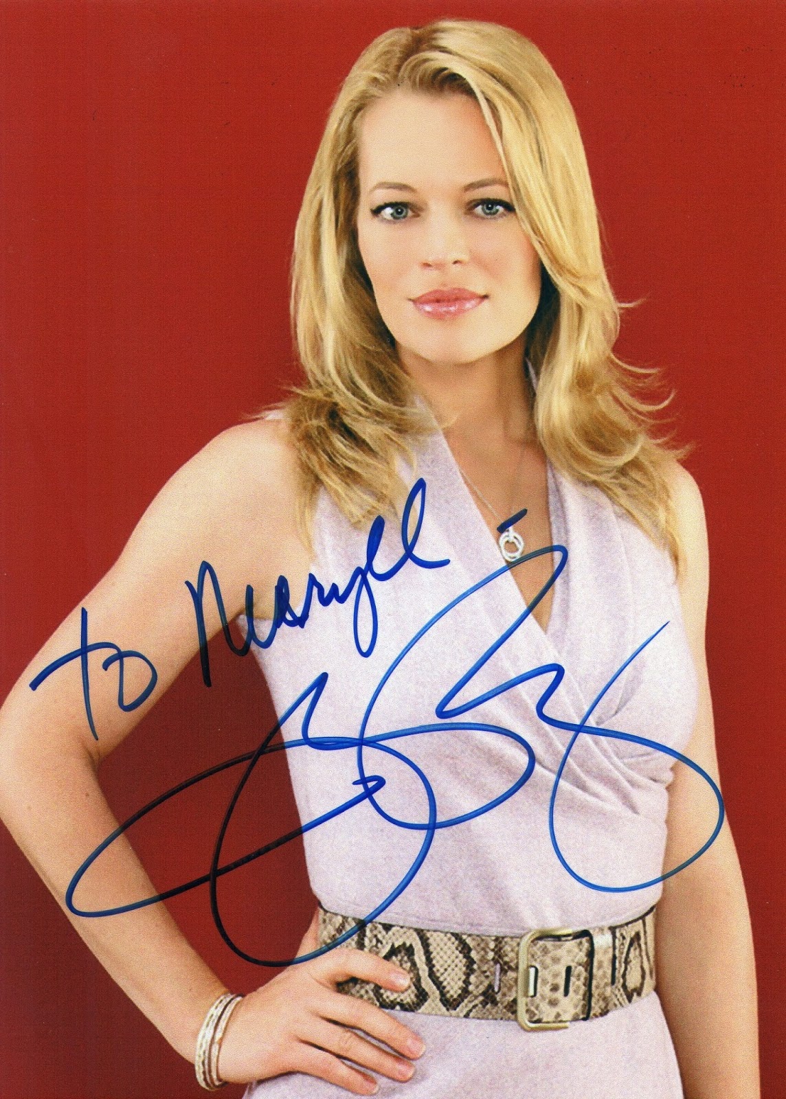 Meryll's autograph: Jeri Ryan ( "Star Trek" ,"Body of Proof" )