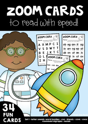 Phonics and Fluency - Zoom Cards | From the Pond