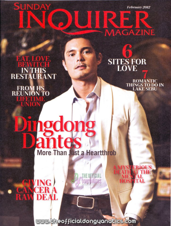 Turtz on the Go: Dingdong Dantes Covers Sunday Inquirer Magazine ...