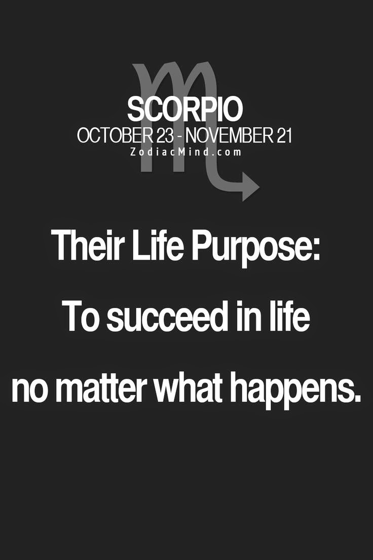 Scorpios Life Purpose Scorpio Quotes