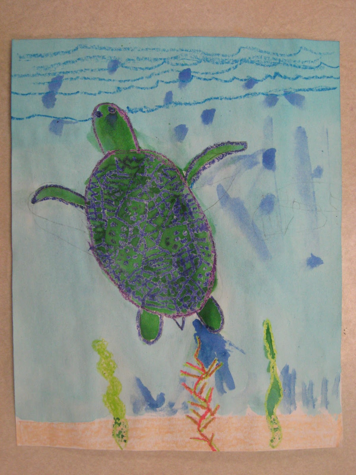 Miss Young's Art Room: 3rd Grade Patterned Sea Turtles