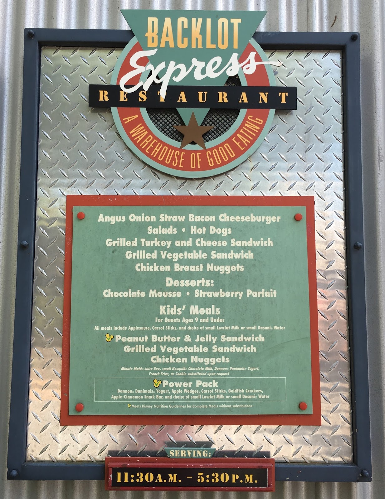 Alexis's Gluten Free Adventures: Backlot Express - Hollywood Studios