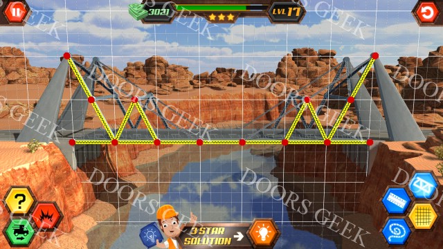 Bridge Construction Simulator [Hard] Level 17 ~ Doors Geek