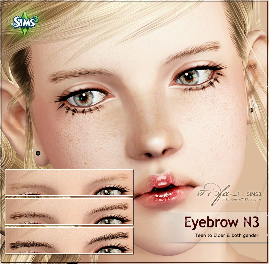 My Sims 3 Blog: Eyebrows, Makeup and Eyes by Tifa