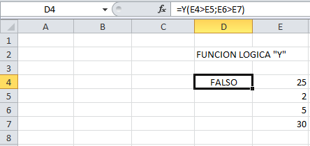 Funciones Logicas en Excel