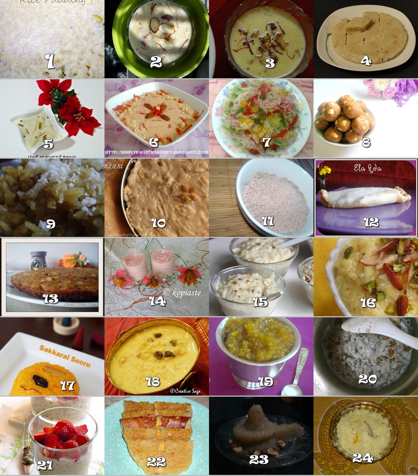Priya's Versatile Recipes: Celebrate Sweets - Sweets With Rice Roundup