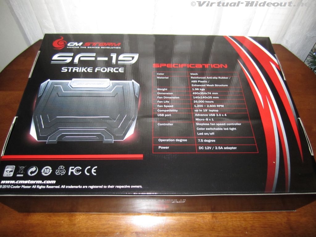 Virtual-Hideout.com: Cooler Master SF-19 Strike Force Notebook Cooler ...