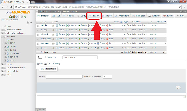 Cara Mudah Export Database Mysql Dengan Phpmyadmin Recom Info
