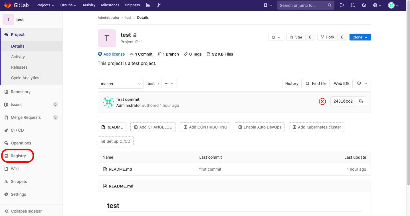 hawksnowlog: Gitlab Container Registry を試してみた