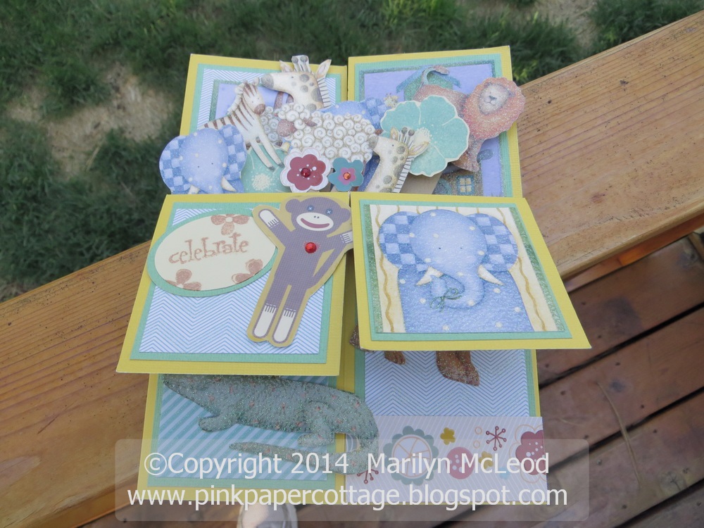 PINK PAPER COTTAGE: SAFARI ANIMALS CARD IN A BOX.