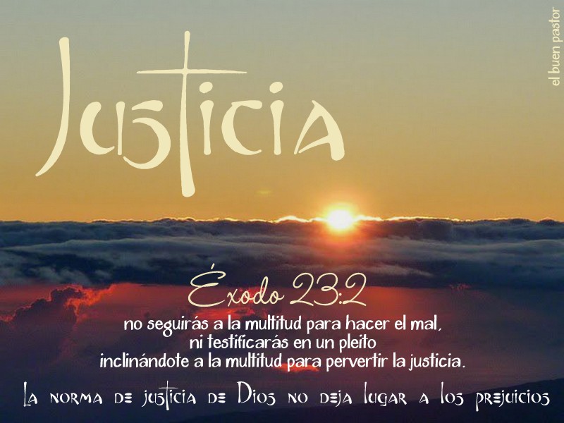 YO SOY EL BUEN PASTOR: Éxodo 23:2