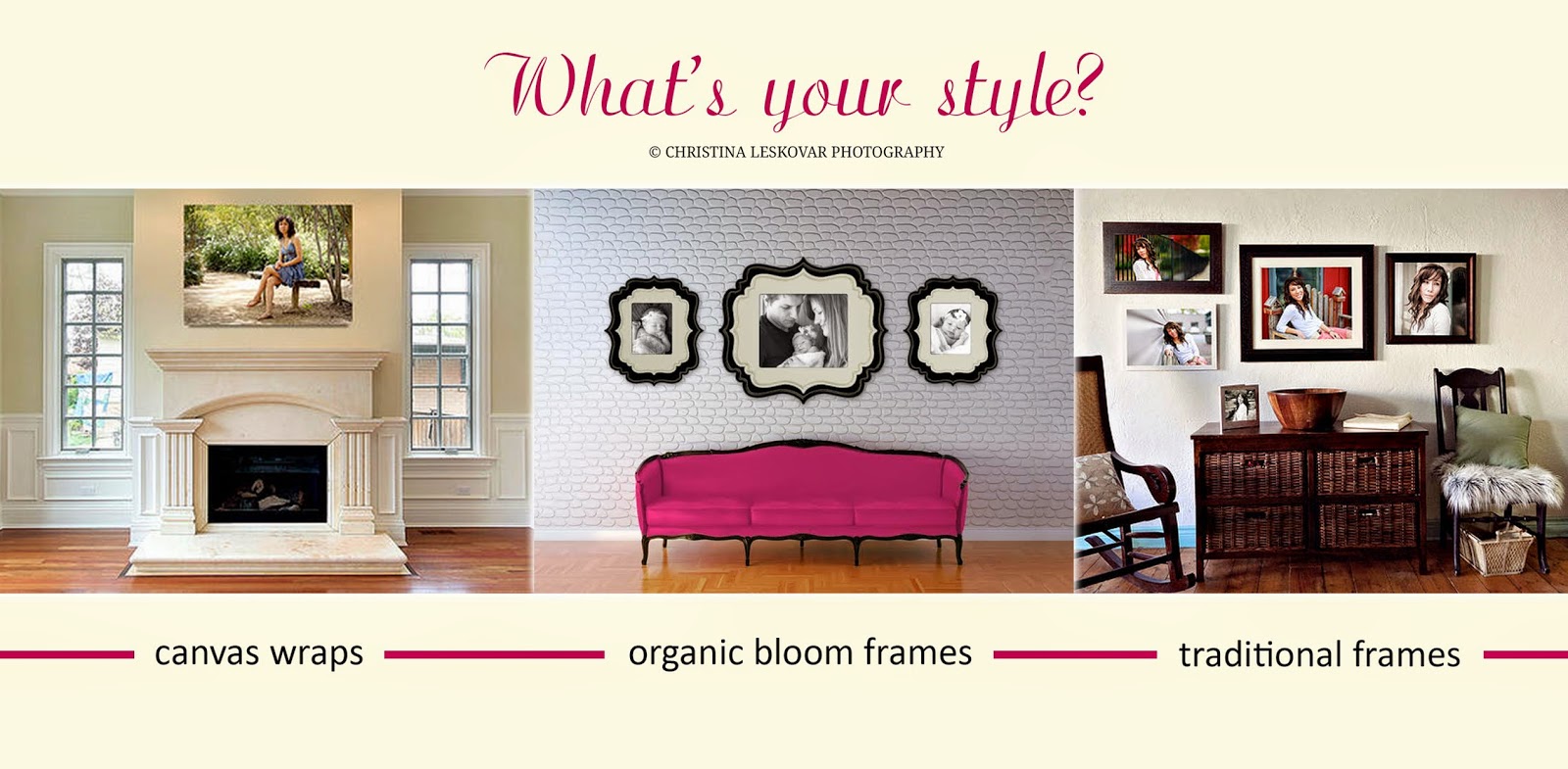 Christina Leskovar Photography: Portrait Wall Displays - tips, examples ...