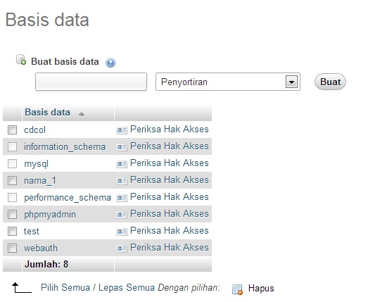 DiQD's Blog: Membuat Database