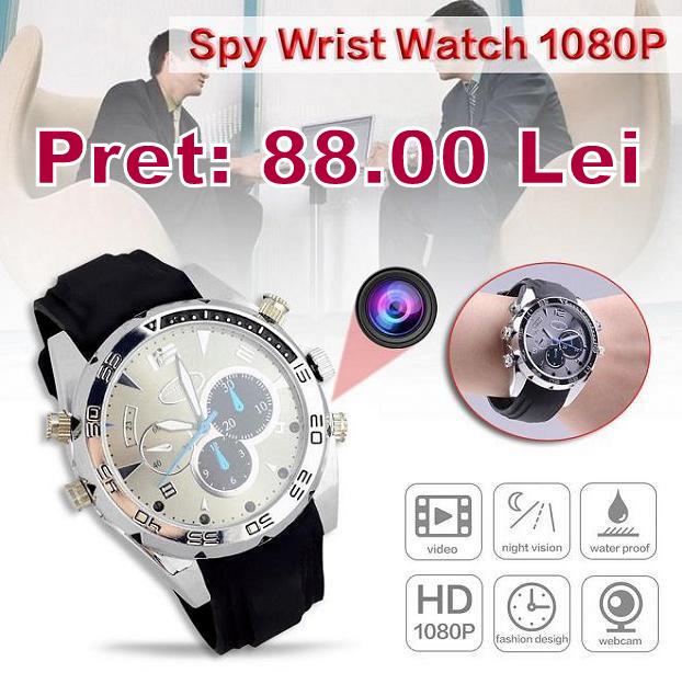 Oferte Speciale Echipamente Securitate: Ceas cu camera ascunsa full HD ...