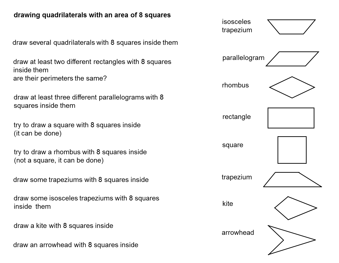 MEDIAN Don Steward mathematics teaching: area is 8 squares