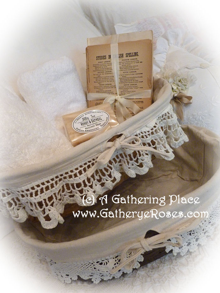 SHABBY COTTAGE BASKET TUTORIAL~~~~~ From Simple To Fabulous