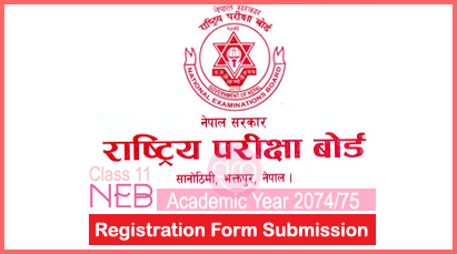 Registration Form Submission Notice for Class 11 | Academic Year 2074/ ...