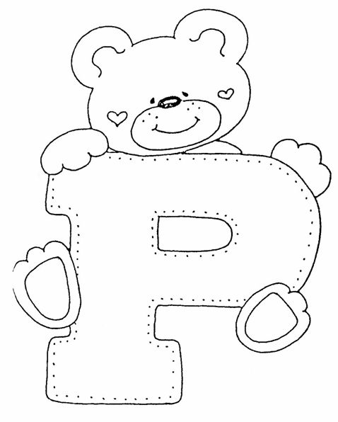 Molde letra P - Imagui