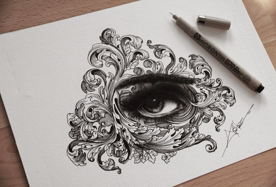 Simply Creative: Drawings Created with Thousands of Tiny Dots by Spider ...