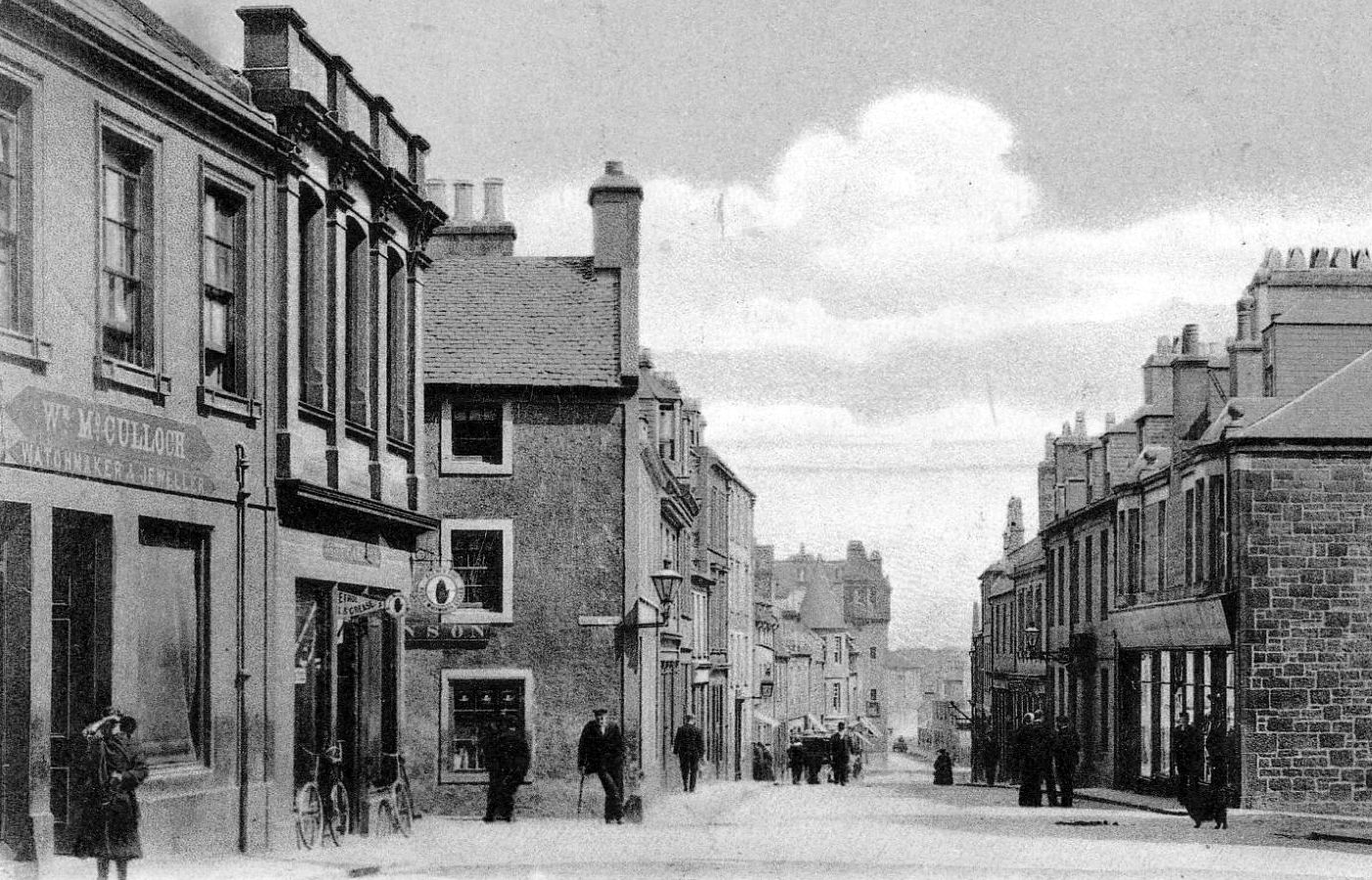 Tour Scotland: Old Photograph High Street Maybole Scotland