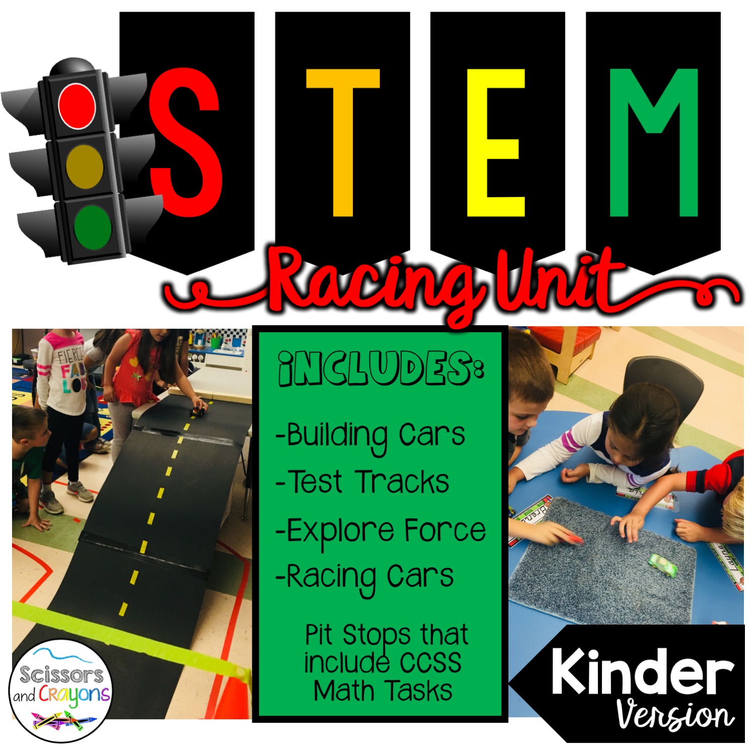 Scissors and Crayons: Racing through Force and Motion