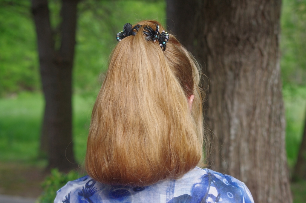 Braids & Hairstyles for Super Long Hair: Smooth Long Bob "Lob" Updo