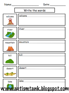 Autism Tank: Product Preview: Landforms Science Unit