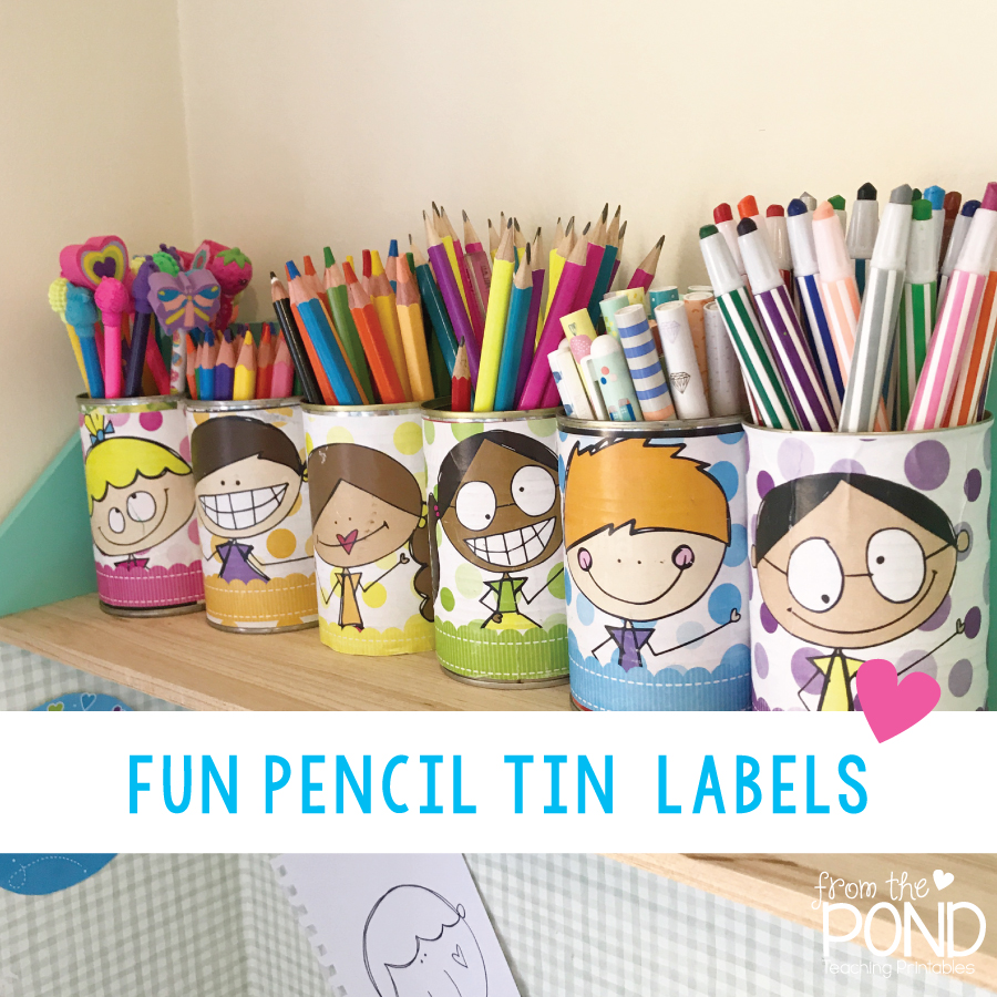 Pencil Tin Labels | From the Pond