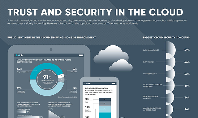 Trust and security in the cloud #infographic - Visualistan
