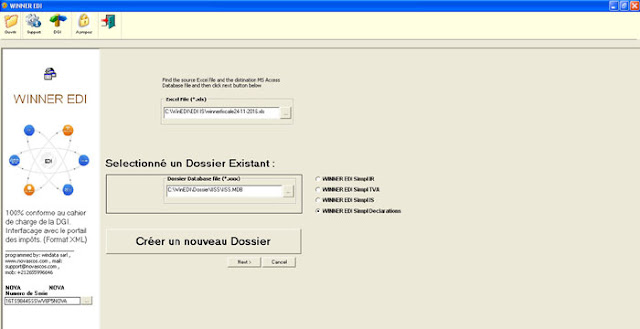 Simpl IS Simpl IR Simpl TVA XML EDI: EDI Simpl-IS Logiciel Maroc