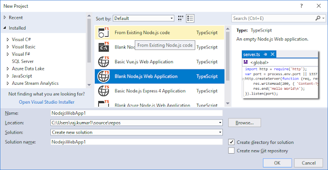 Create empty ReactJs Application in Visual Studio - AspTricks.net Create empty ReactJs Application in Visual Studio - AspTricks.net