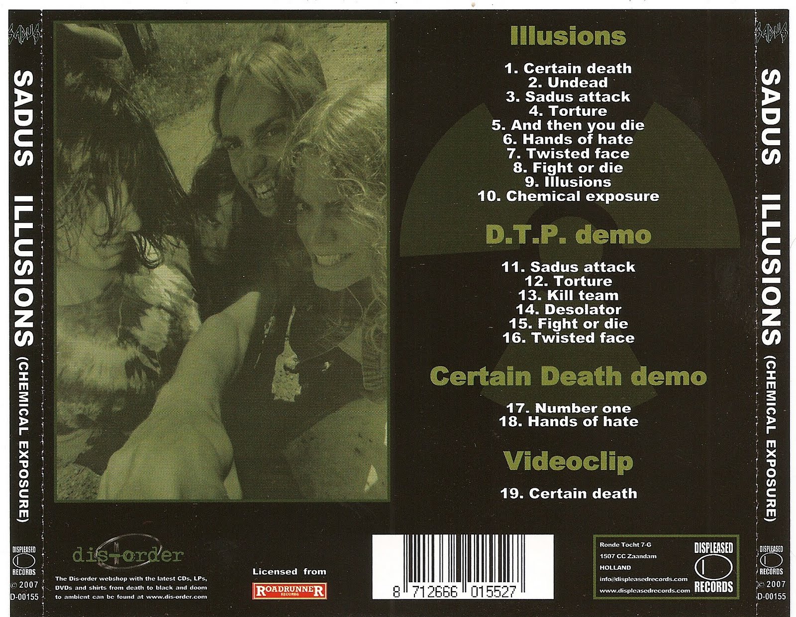 Sadus - Illusions (Chemical Exposure) [1998] [Remastered 200 - Black ...