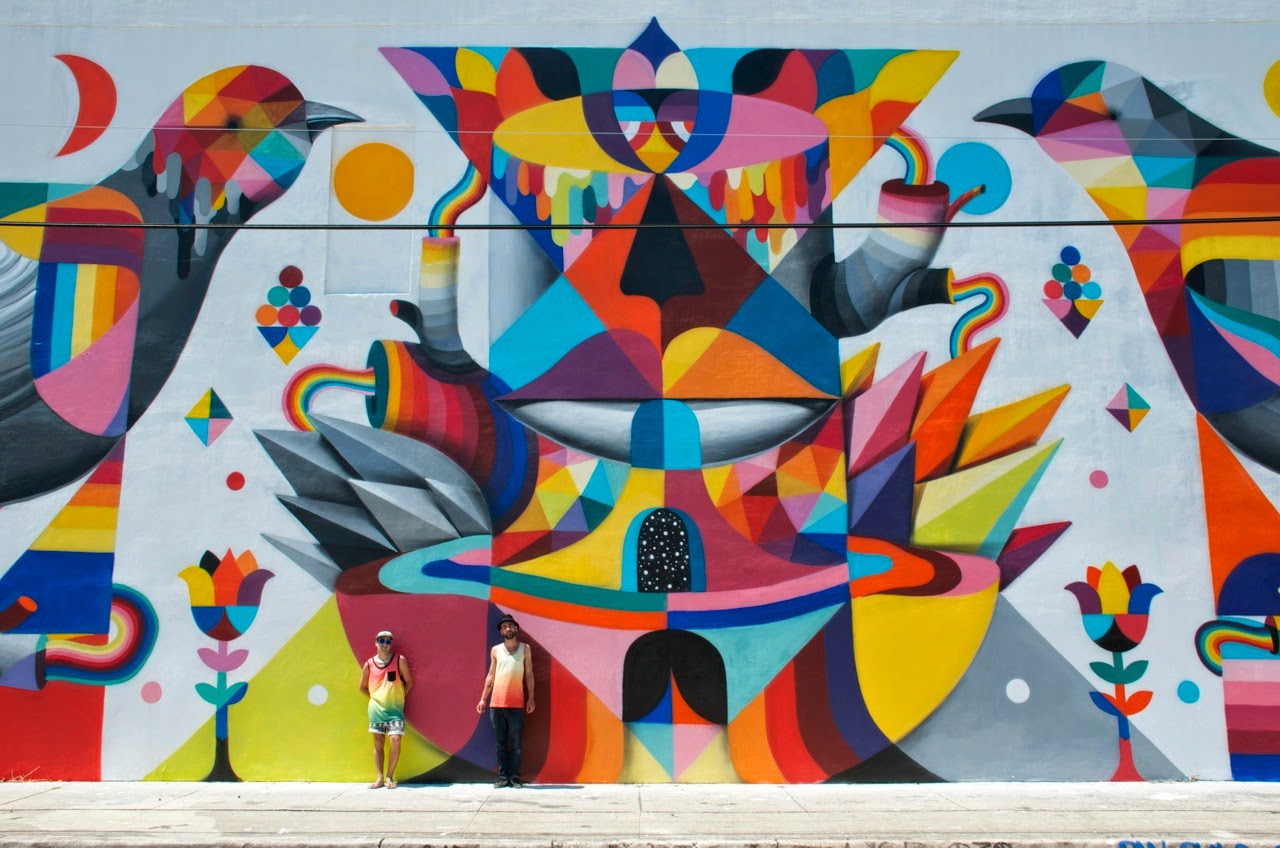 Remed x Okuda New Mural – Wynwood, Miami – StreetArtNews